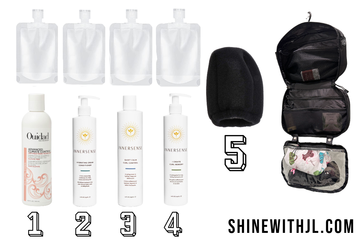 Travel Size Curly Hair Products for 2C/3A Hair
